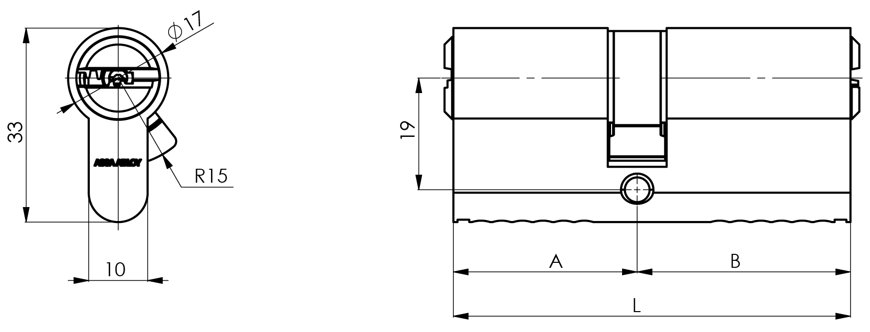 CY100 Double Euro Cylinder | ASSA ABLOY