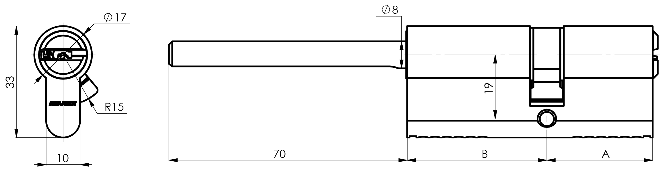 CY100 Thumbturn Double Euro Cylinder | ASSA ABLOY