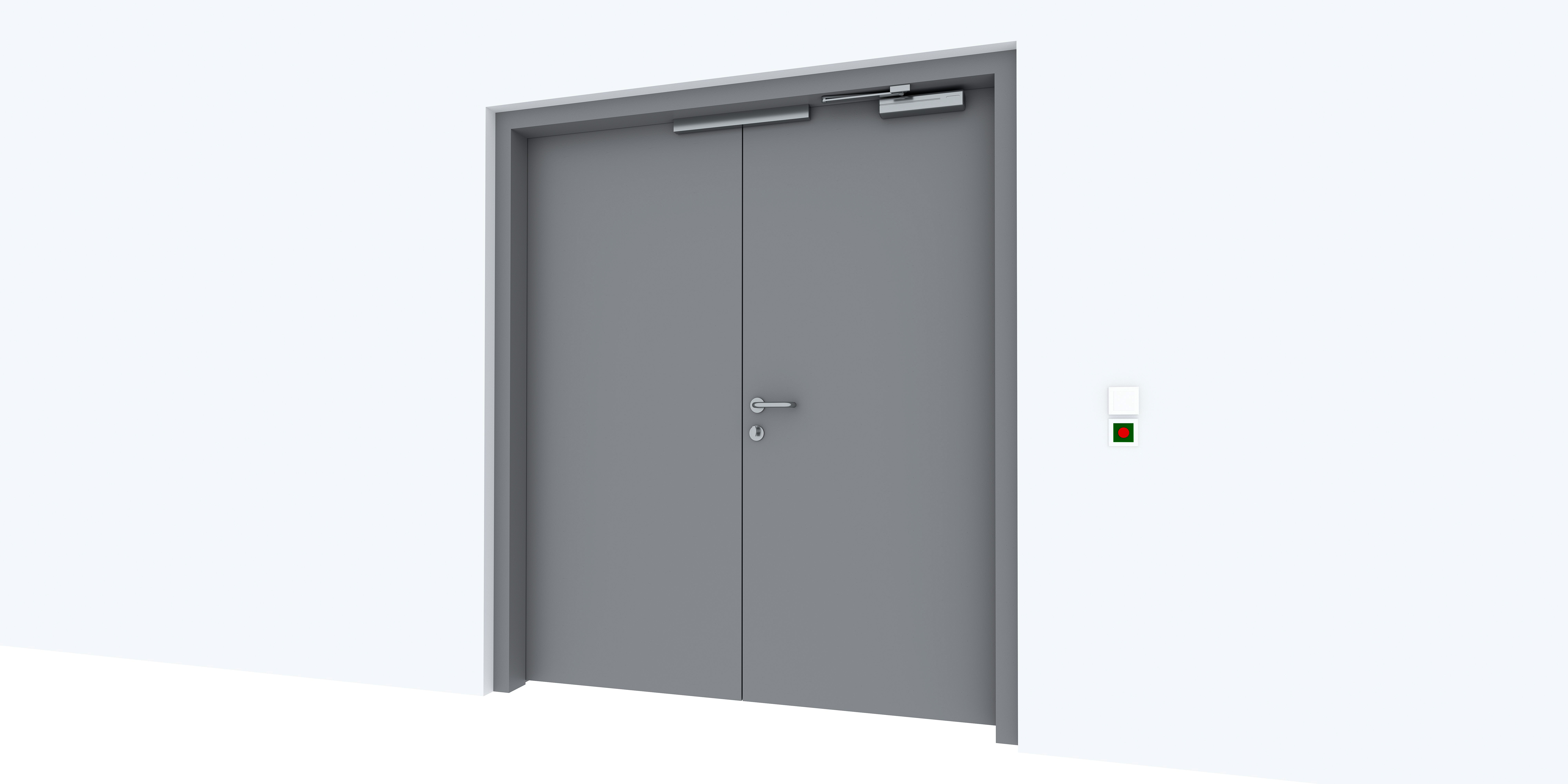 Steel Doorset Elec.Room with Access control– Double | ASSA ABLOY