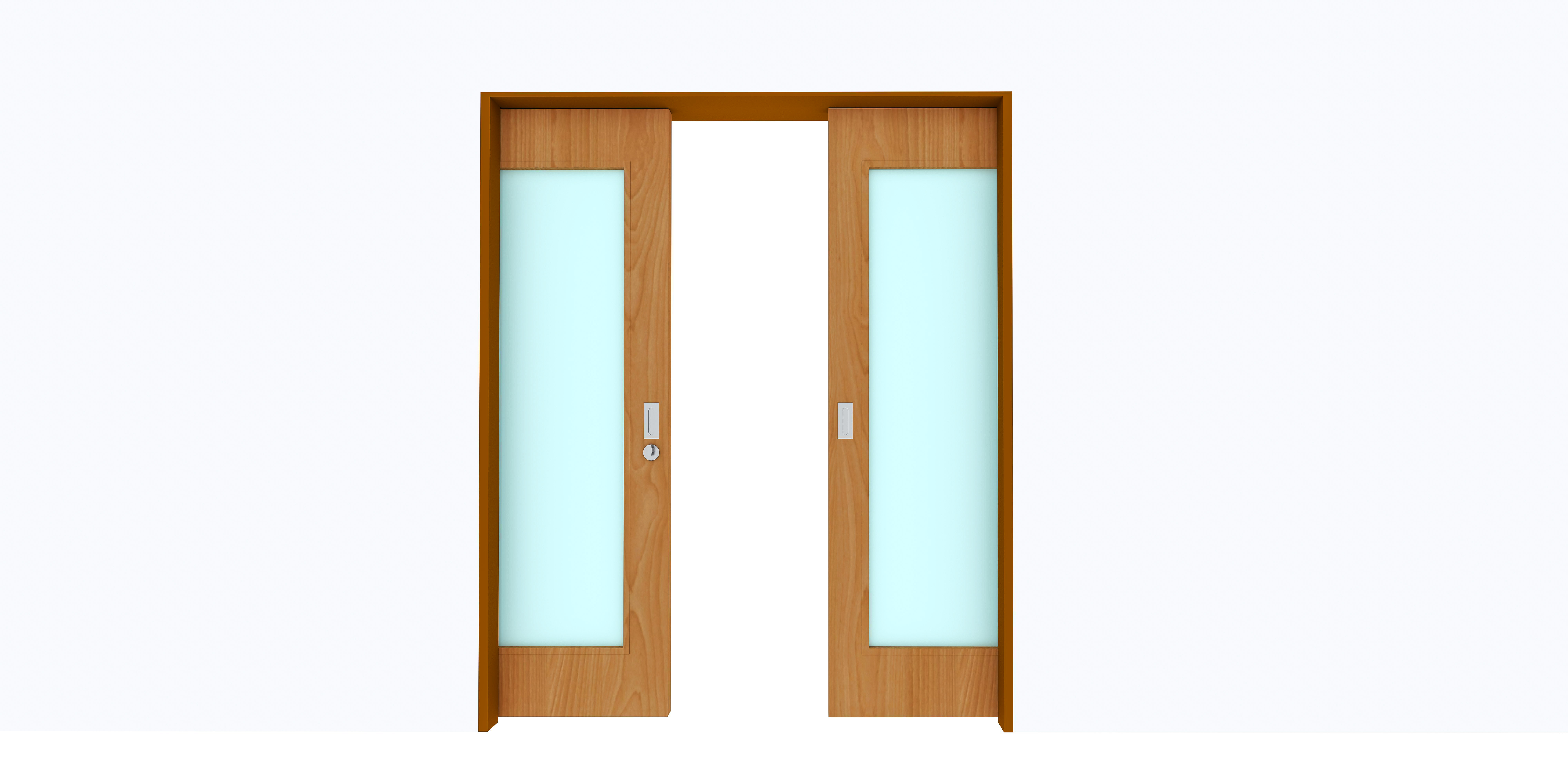 Wooden Doorset Apartment Sliding Door - Double | ASSA ABLOY