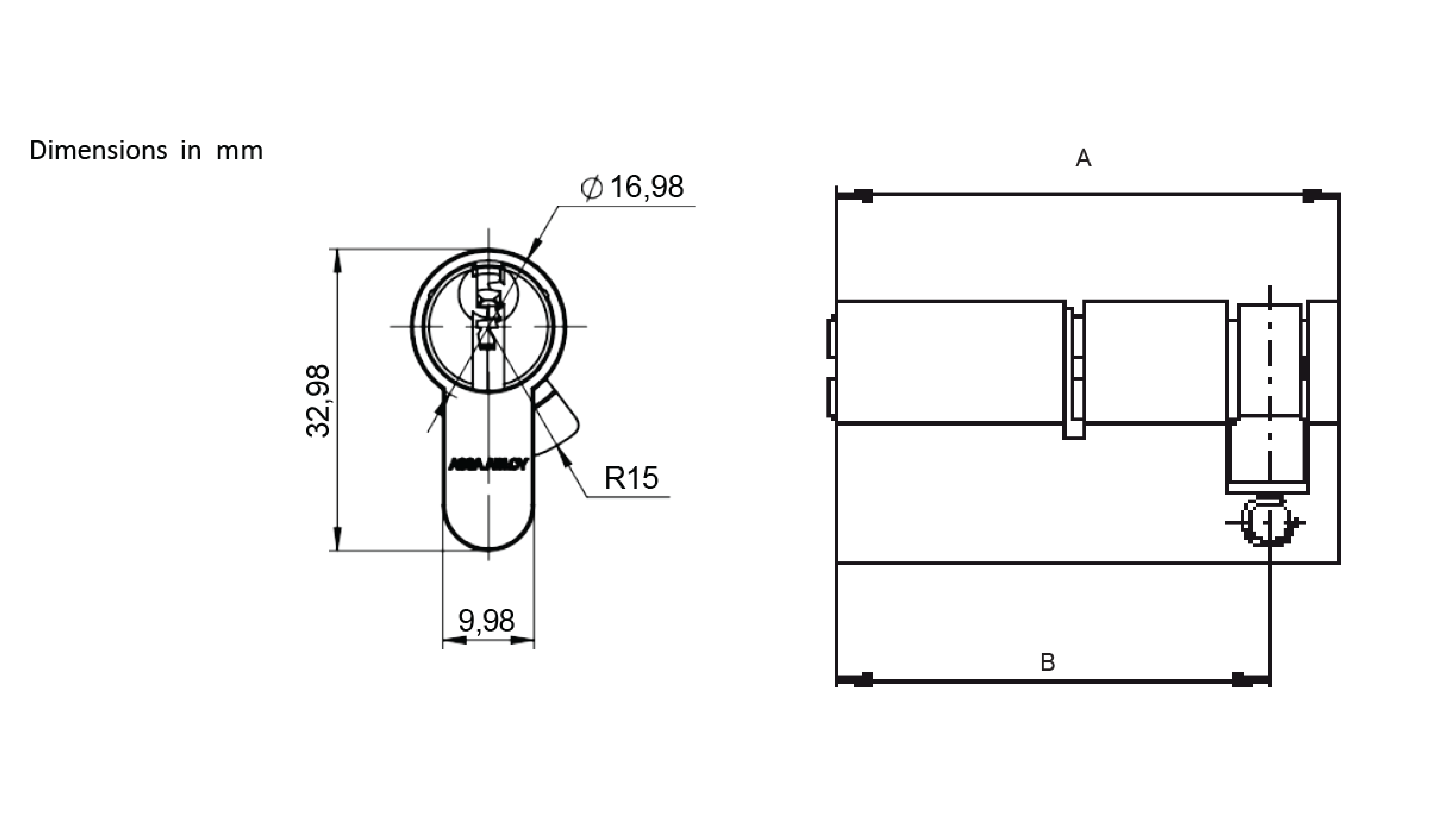 MTL400 Single Euro Cylinder | ASSA ABLOY
