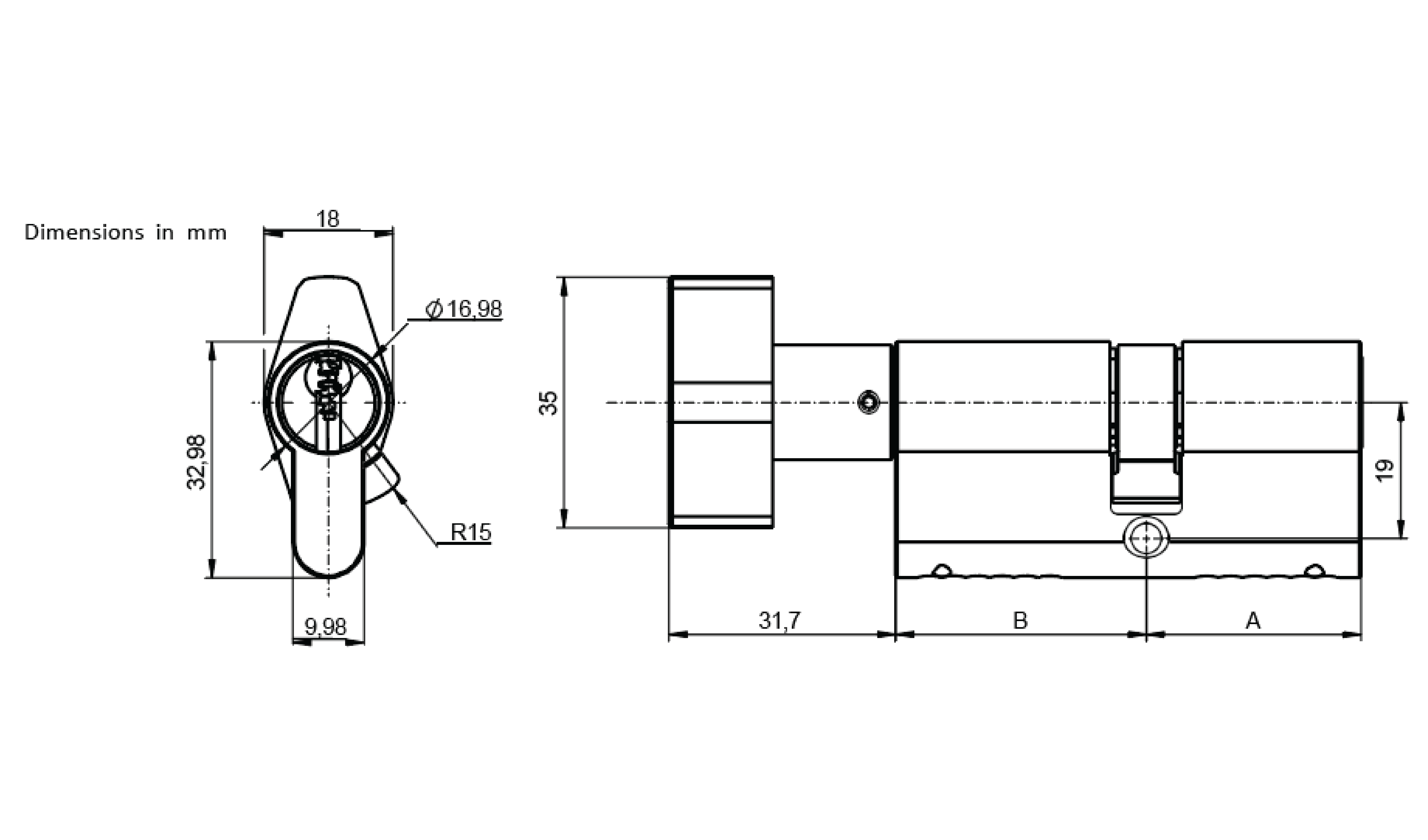 MTL400 Thumbturn Double Euro Cylinder | ASSA ABLOY