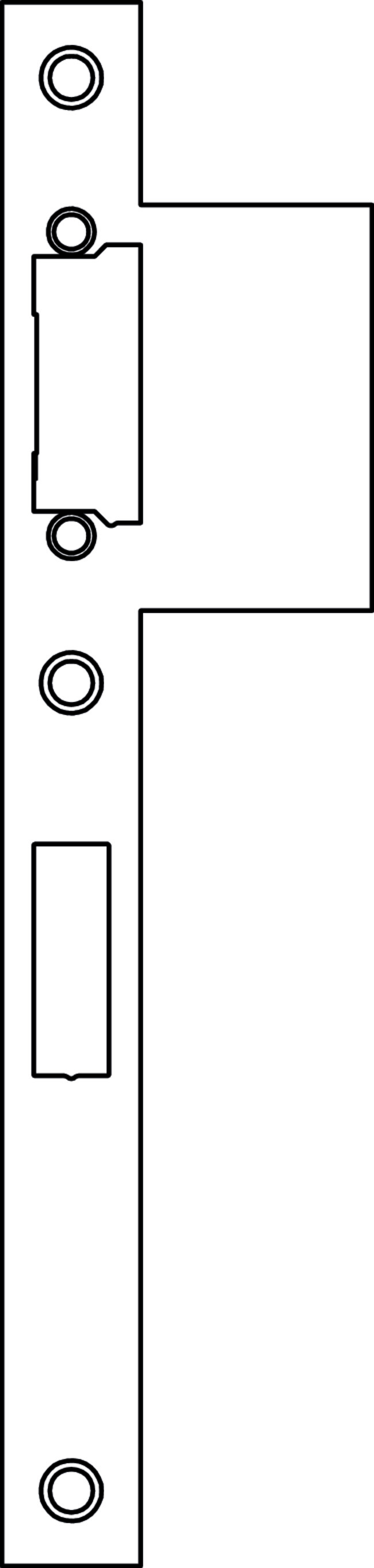 Striking plates: standard project lock and panic lock | ASSA ABLOY