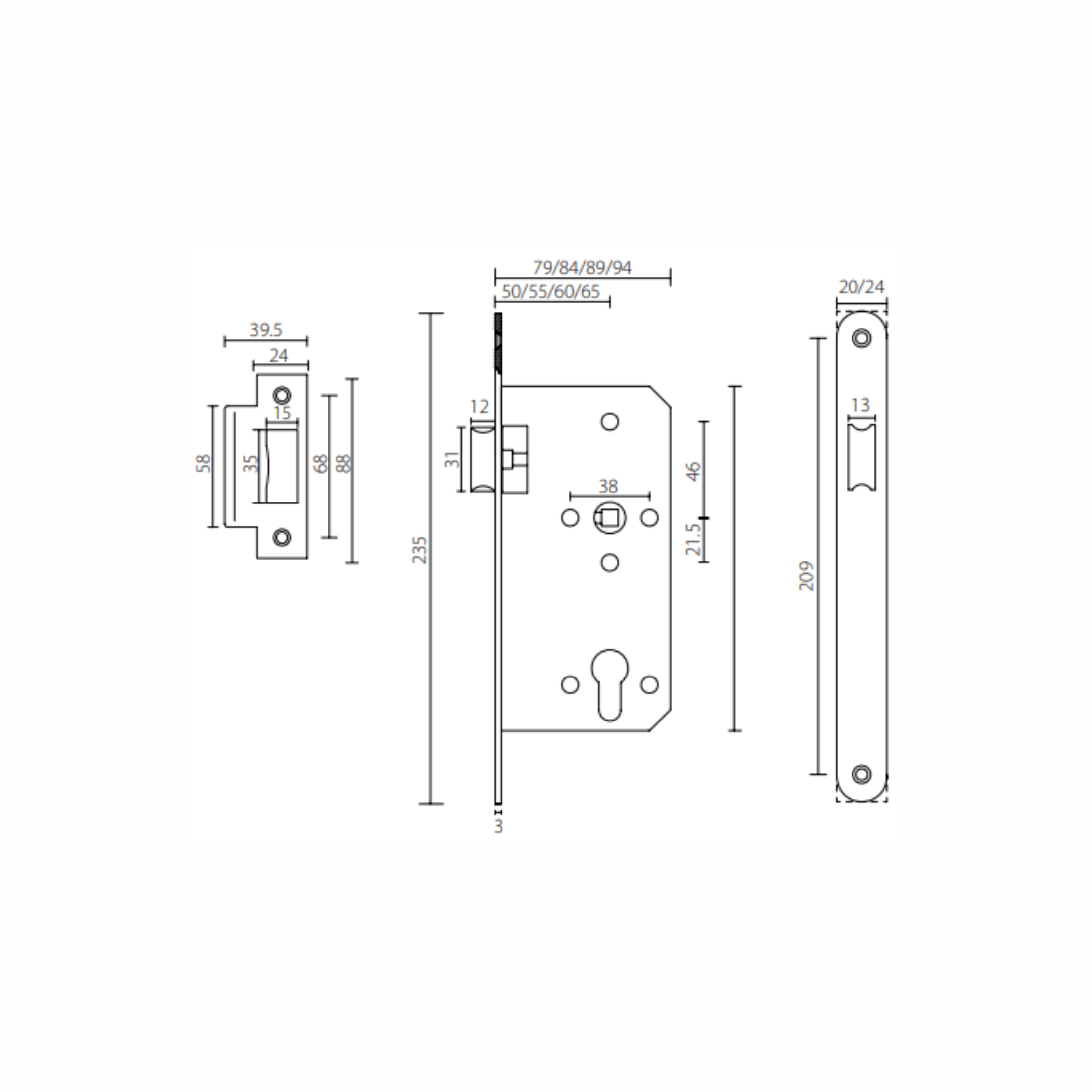 L202 Passage Latch – Unlocked Access for Latched Doors | ASSA ABLOY