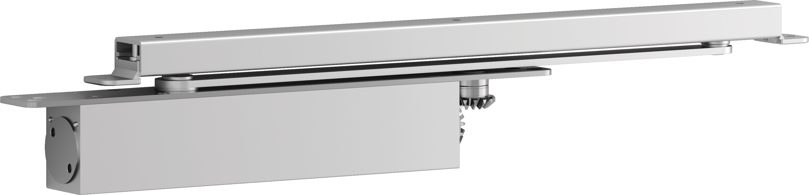 Concealed door closer with Cam-Motion® technology and guide rail for ...
