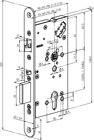 Aperio L100 Electronic Lock | ASSA ABLOY