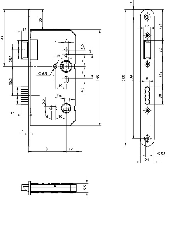 Bathroom lock N1001 | ASSA ABLOY