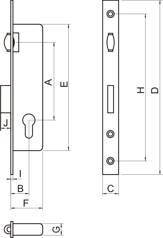 Roller narrow lock | ASSA ABLOY