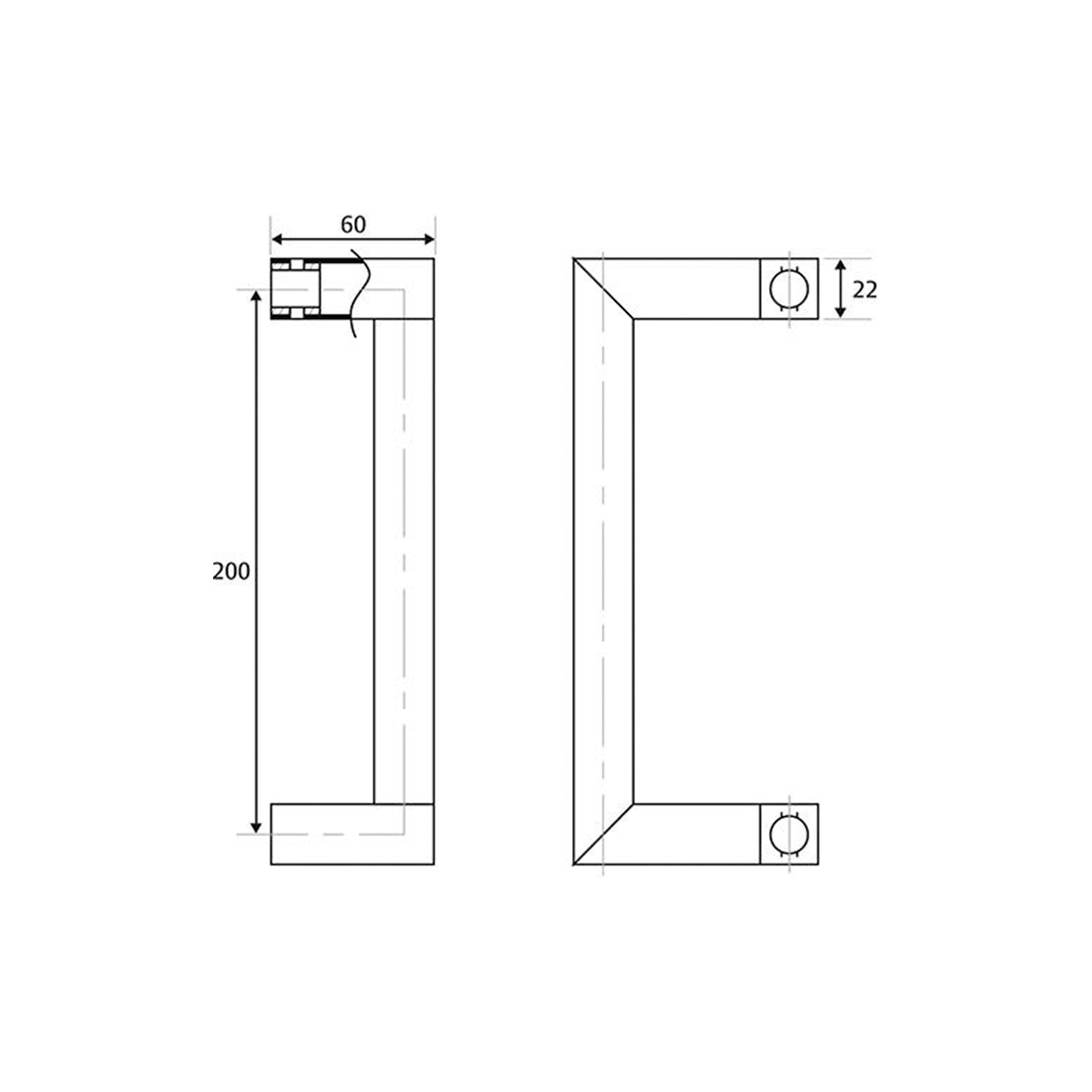 Kinglet Pull Handle | ASSA ABLOY
