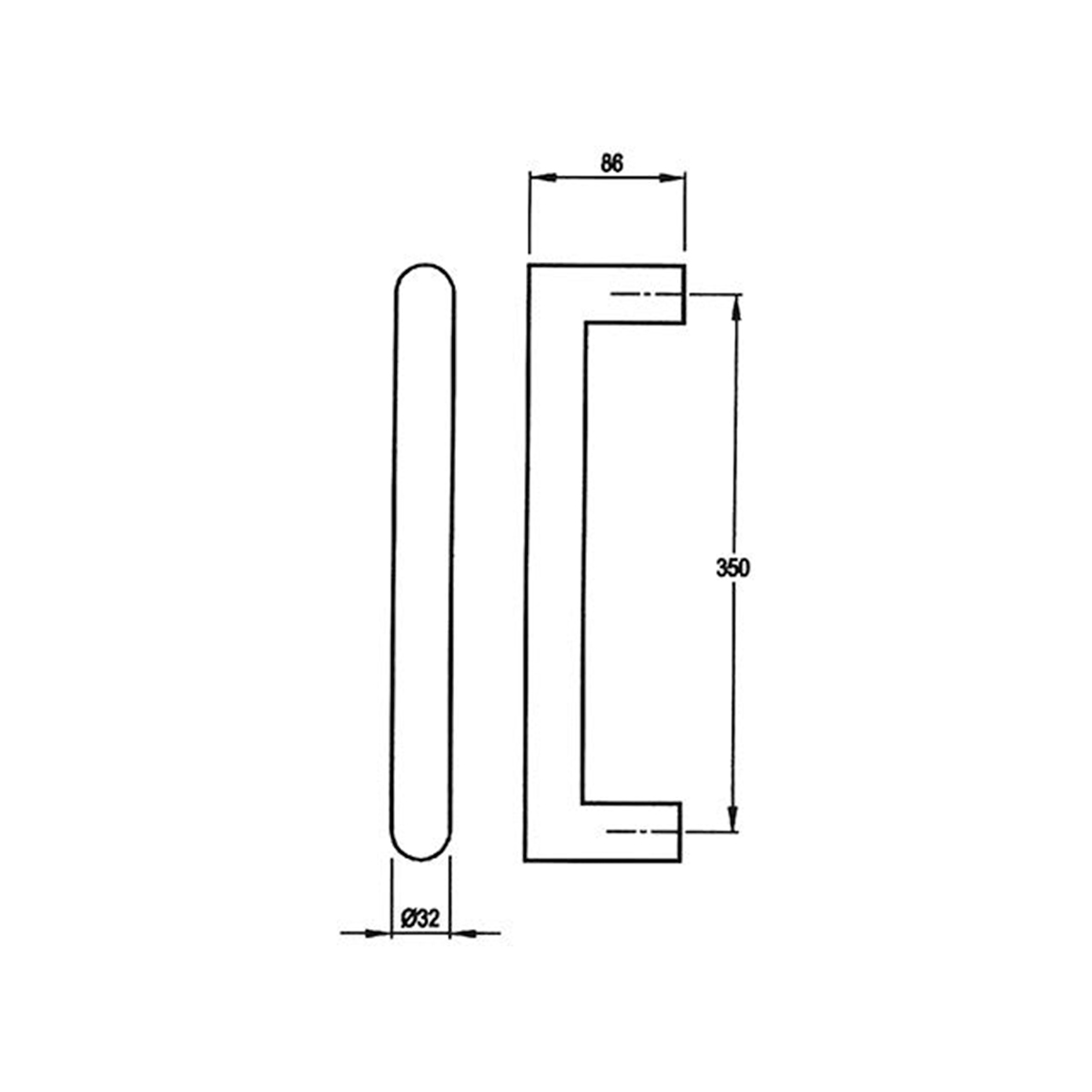 Sandpiper Pull Handle | ASSA ABLOY